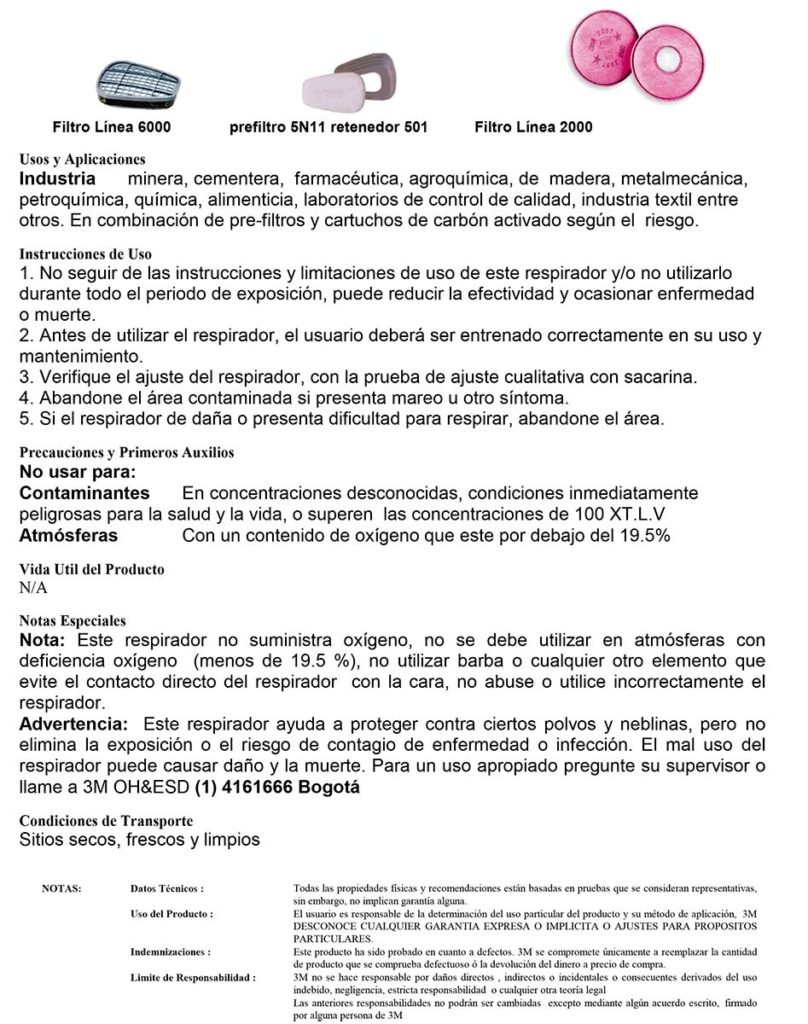 Mascara Completa 3M 6800 – Comercial Marrojo